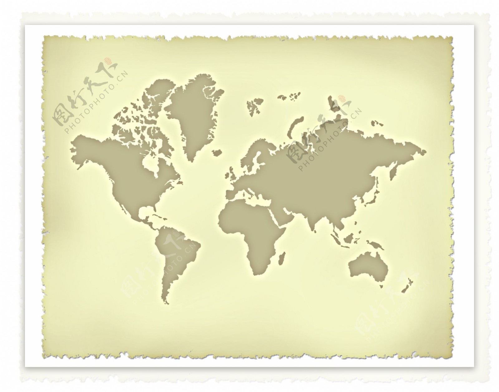 复古世界地图图片素材-编号02078530-图行天下