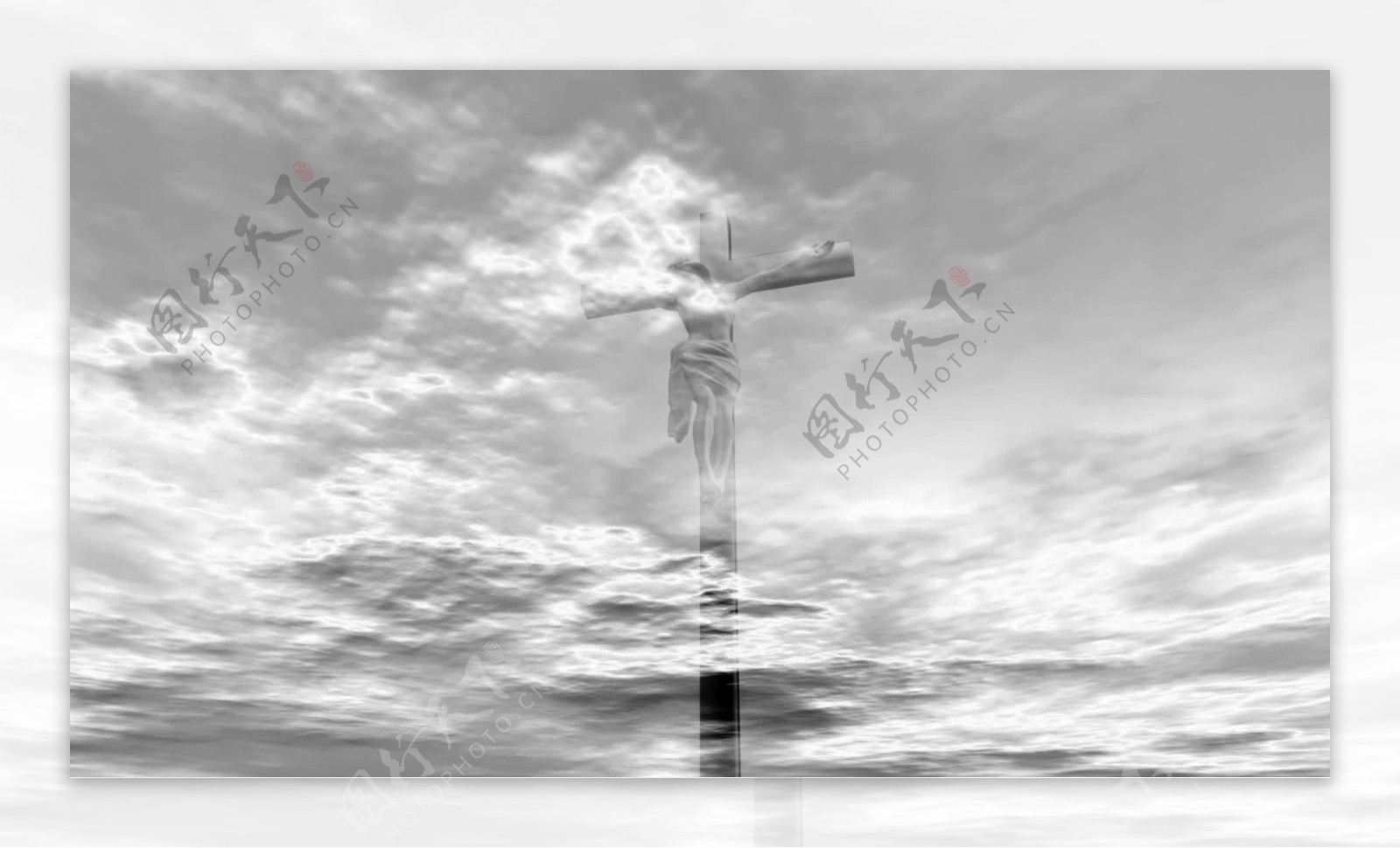 空中漫步通过耶稣的十字架运动背景视频免费下载图片素材-编号03428870-图行天下