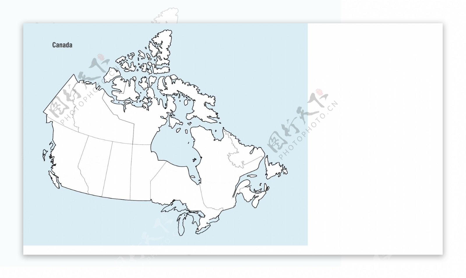 加拿大地图矢量图片素材-编号03988210-图行天下