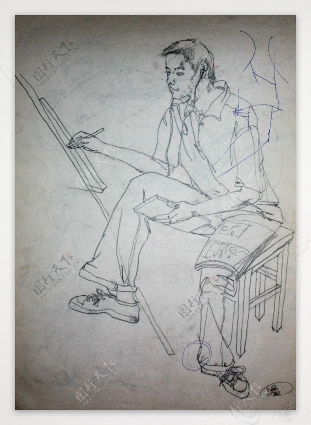 人物速写图片素材-编号09843530-图行天下