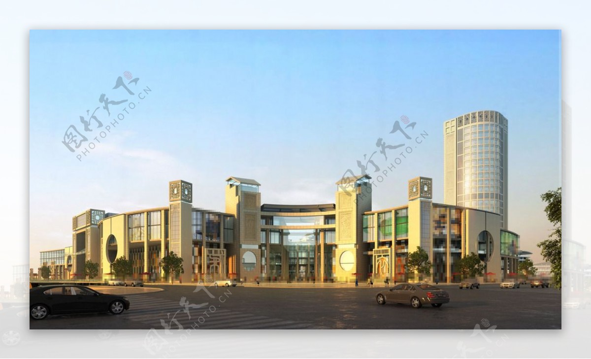商业广场环境效果图片素材-编号10226250-图行天下
