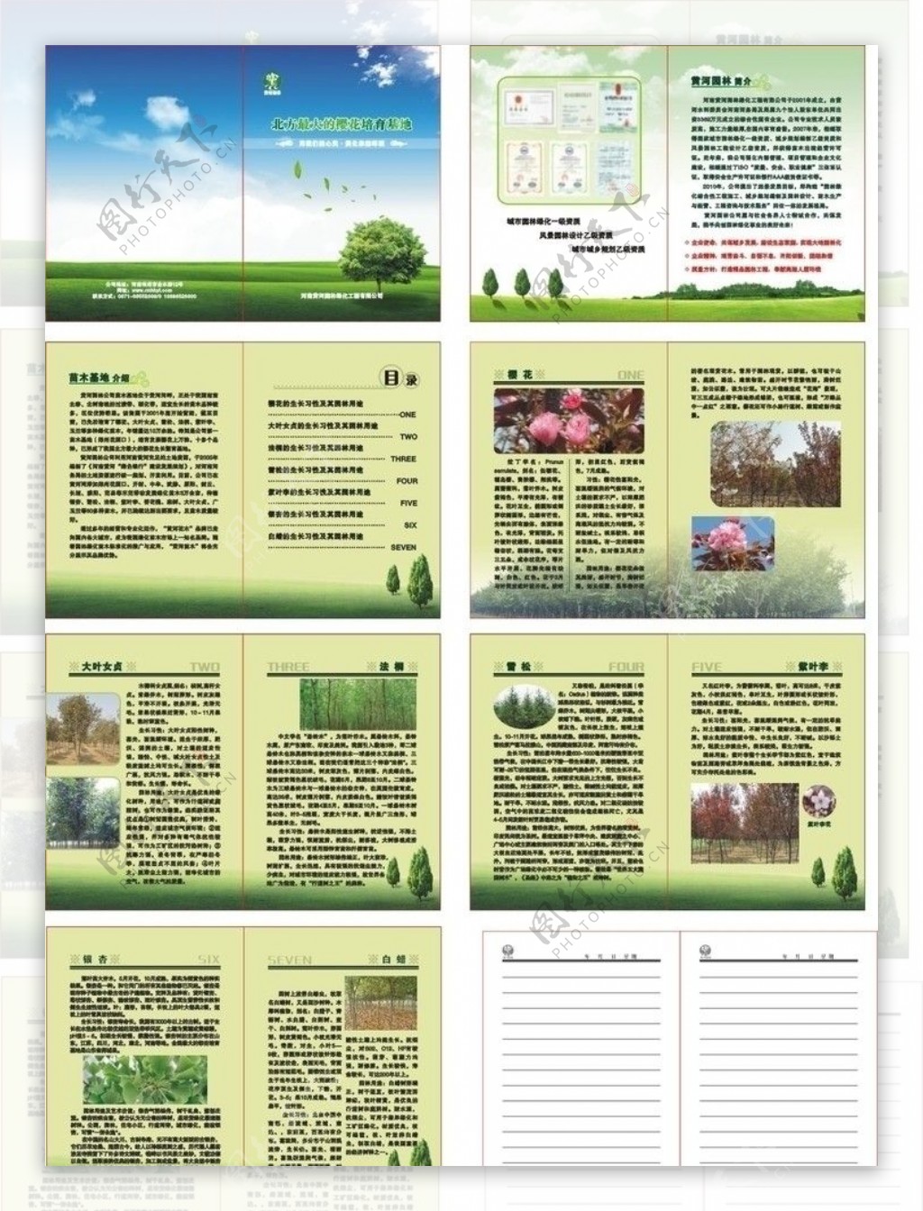 黄河园林宣传手册图片素材-编号11211250-图行天下