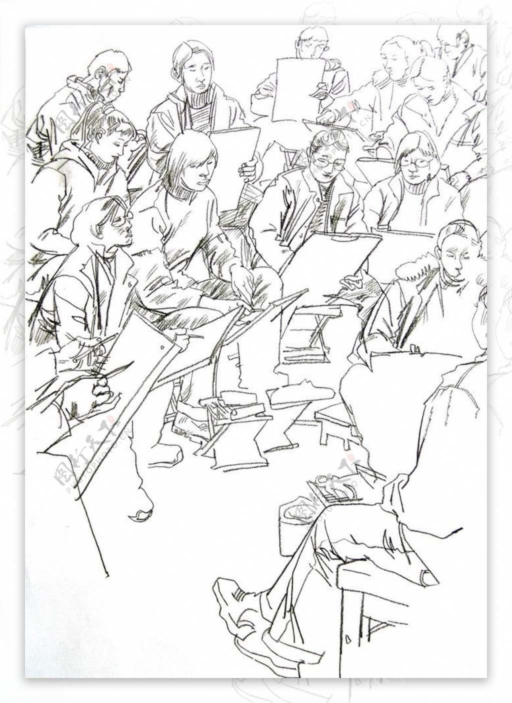 课堂速写图片素材-编号11690330-图行天下