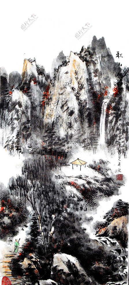 秋山独往图片素材-编号12059250-图行天下