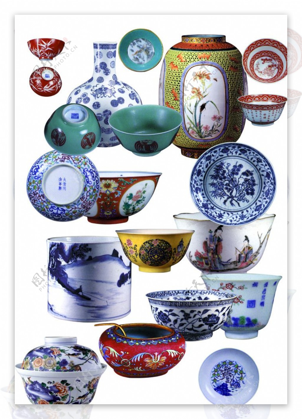 传统陶瓷玉器图片素材-编号12335660-图行天下