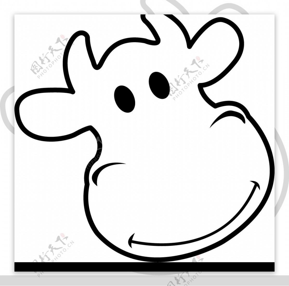 奶牛头图片素材-编号15711920-图行天下