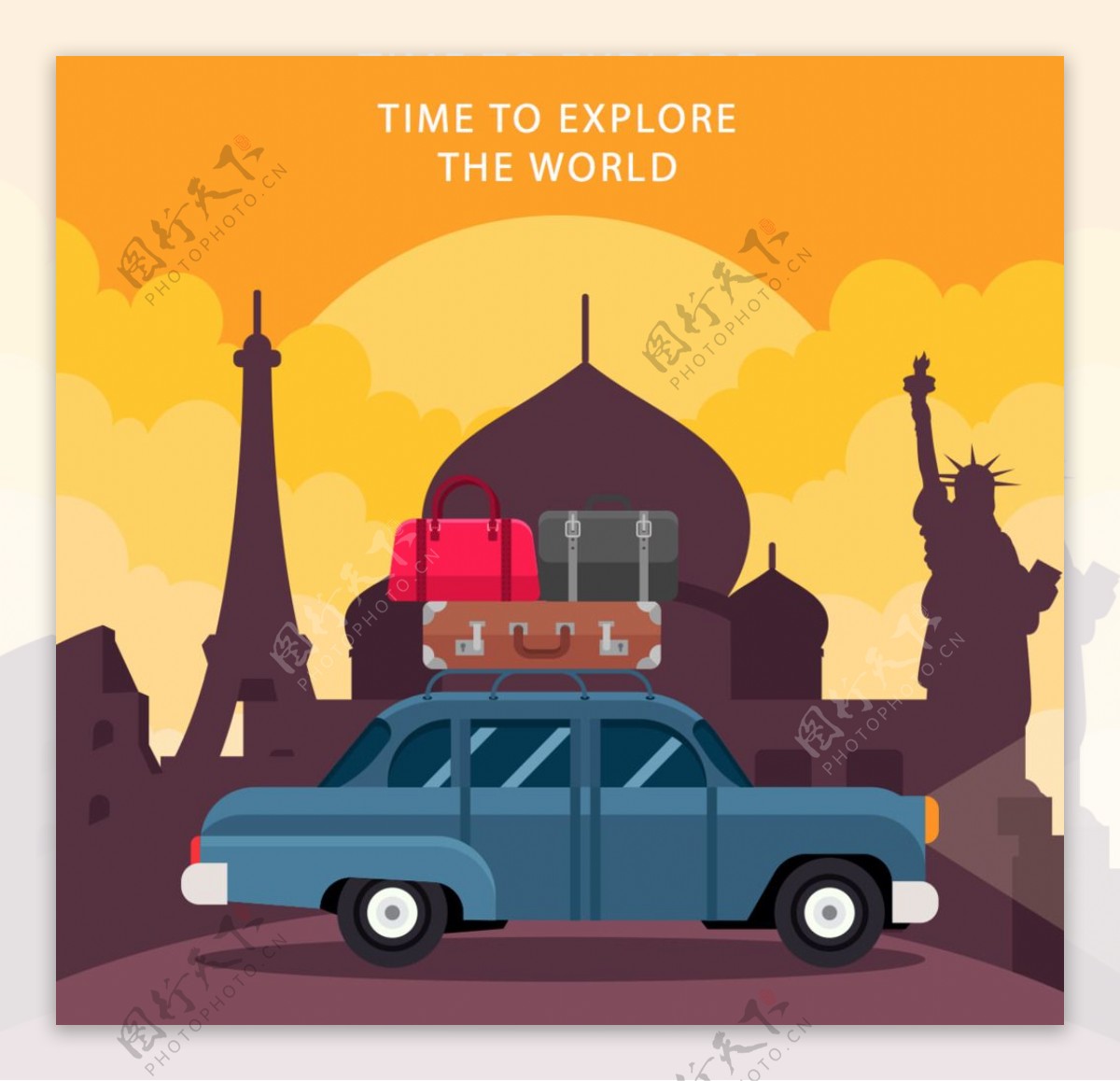 探索世界海报图片素材-编号22861240-图行天下