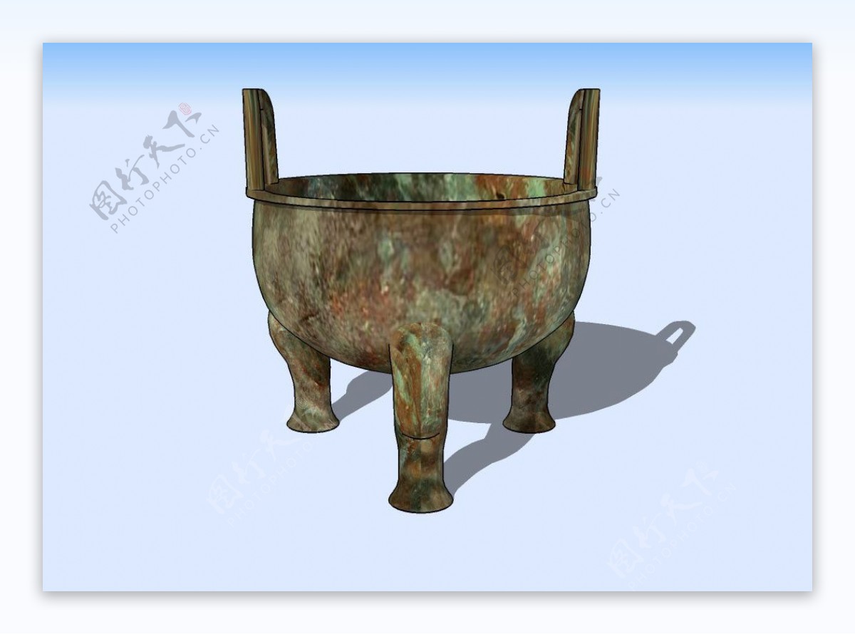 青铜器3D模型图片素材-编号22997720-图行天下