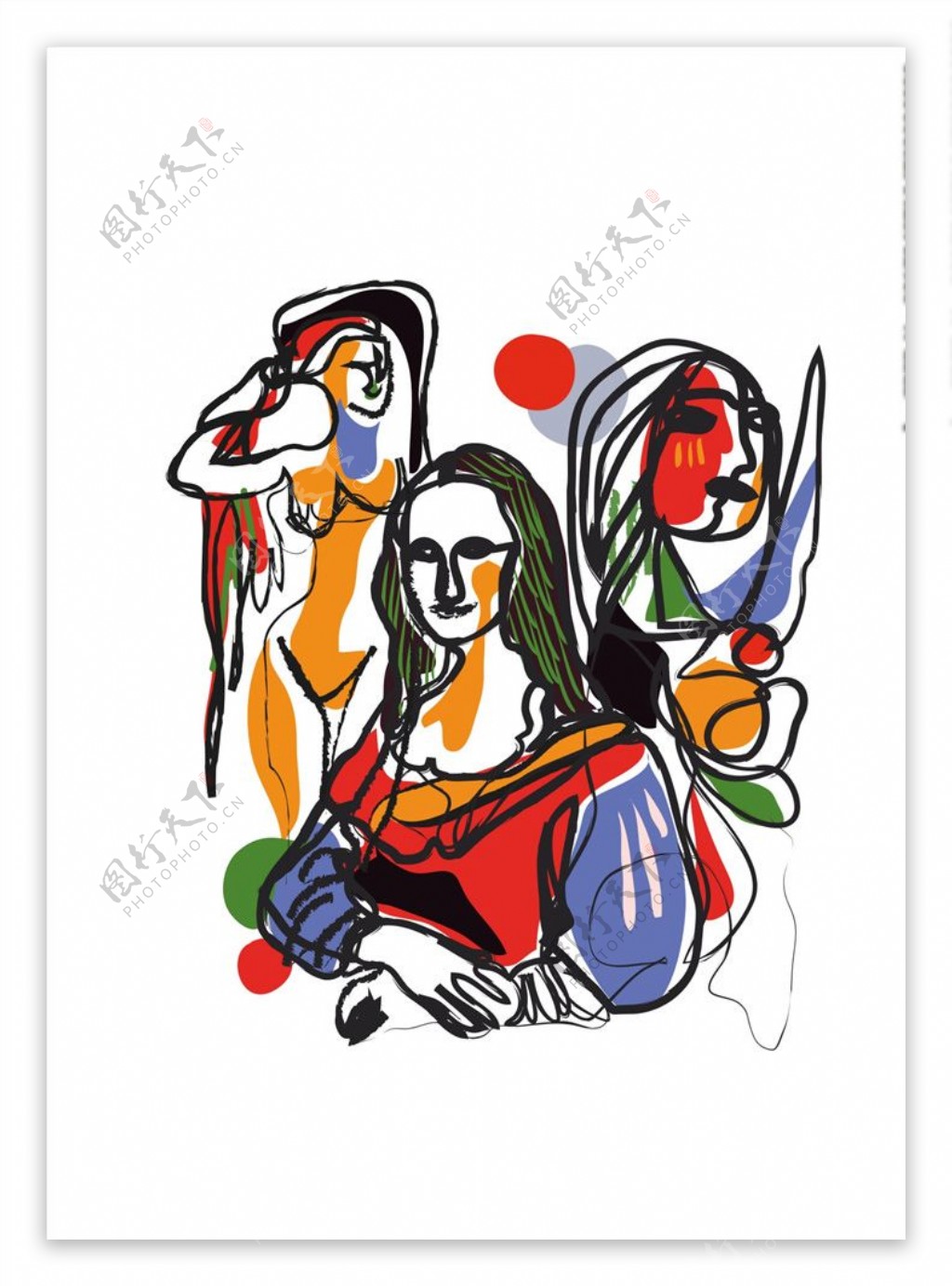 名画素材下载蒙娜丽莎的微笑图片素材-编号23324470-图行天下