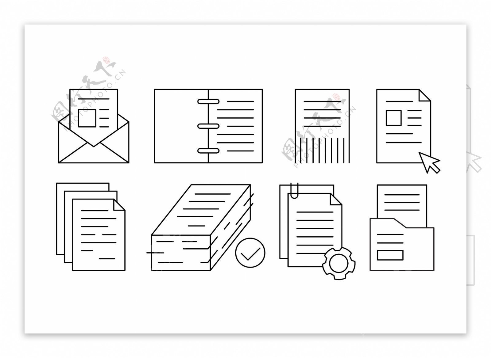 文档文件图标ICONS图片素材-编号25602370-图行天下