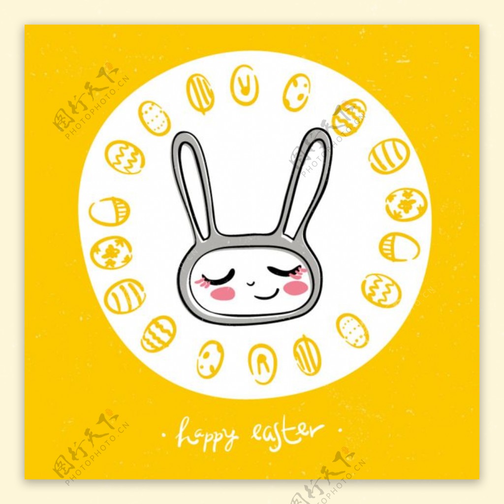 卡通兔子图标设计矢量图片素材-编号26500900-图行天下