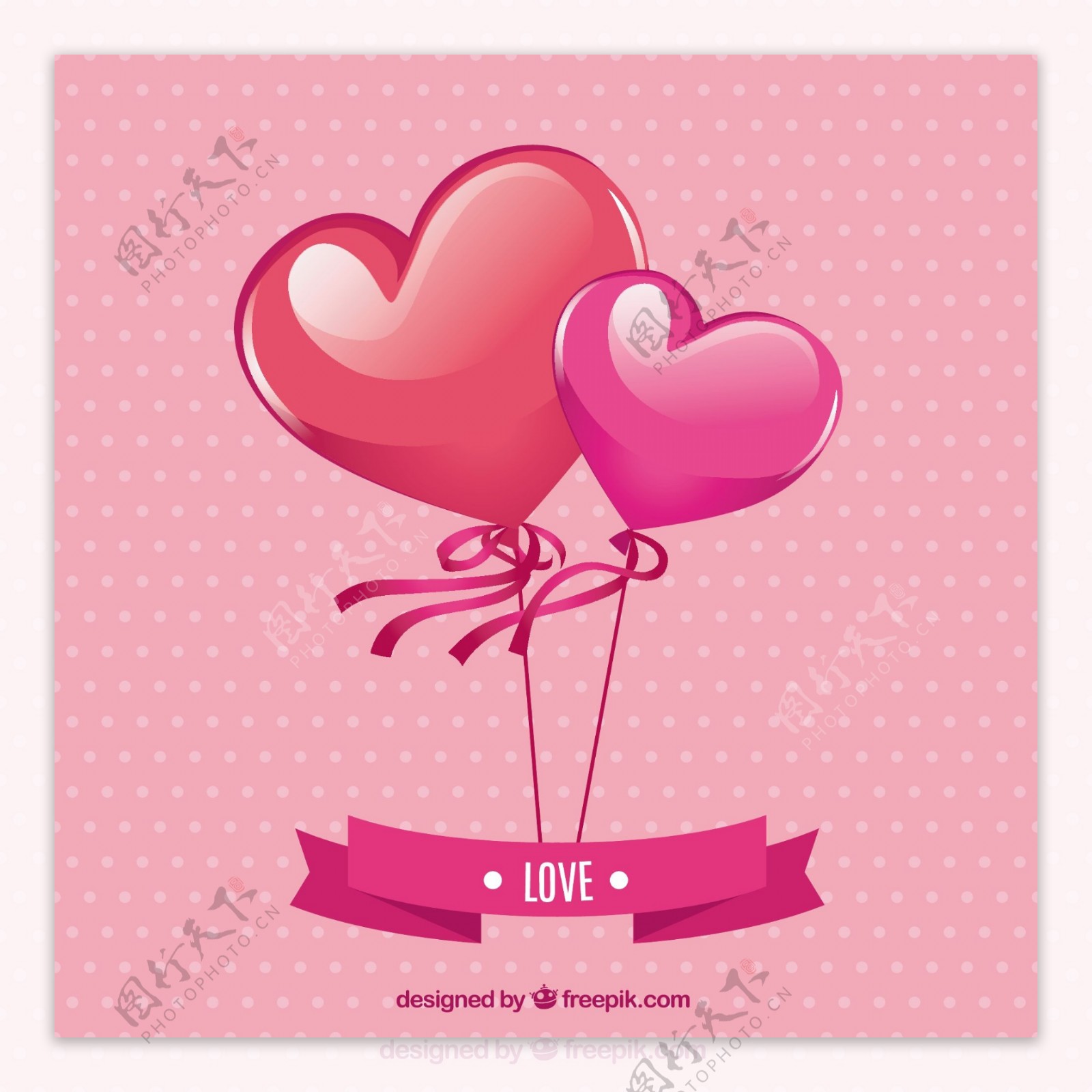 心的气球图片素材-编号26604410-图行天下