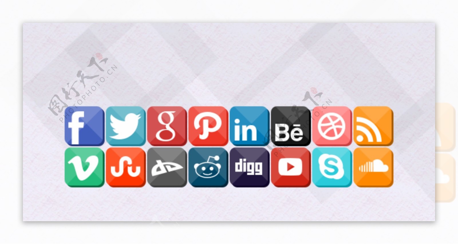 网页社交多媒体icon图标设计图片素材-编号28575510-图行天下