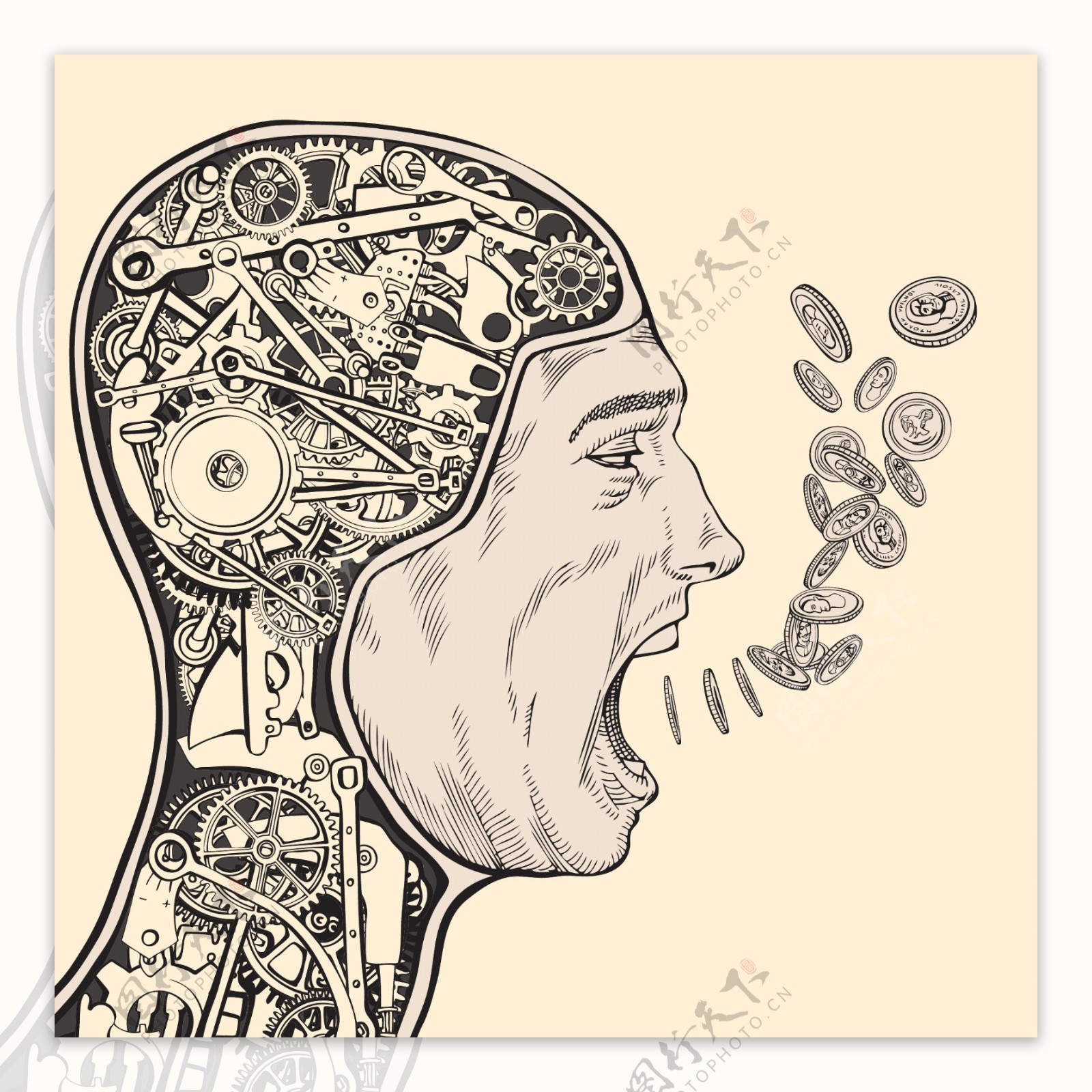 机械工业趣味人物头像图片素材-编号29385290-图行天下