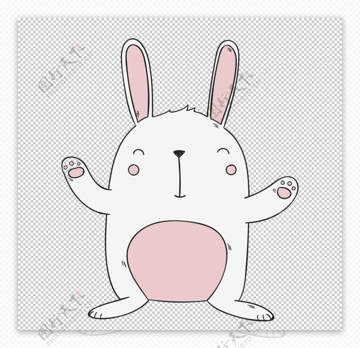 卡通兔子图片素材-编号30828490-图行天下