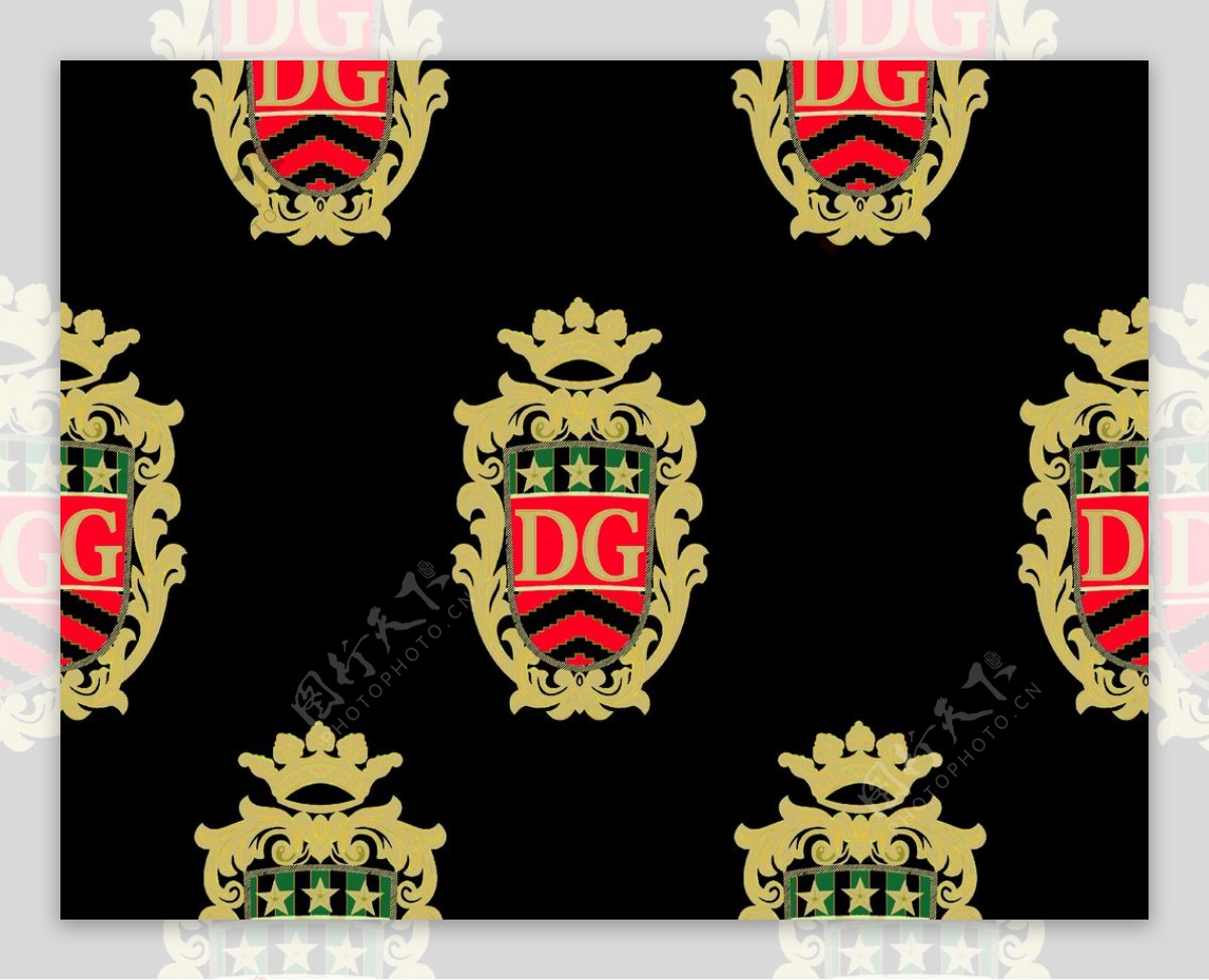 大牌数码印花字母DG图片素材-编号38393540-图行天下